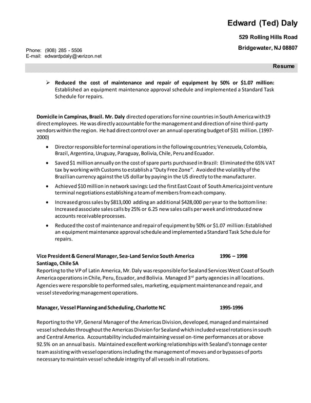 Edward daly resume 12292016 | DOCX