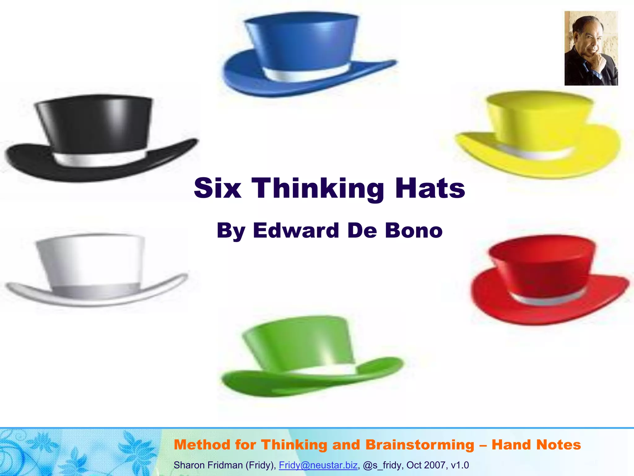 Edward de bono notes 1.0 | PDF