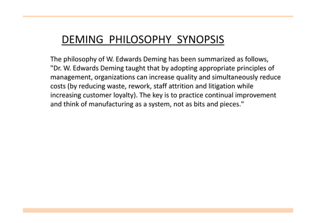 Edward Deming | PDF