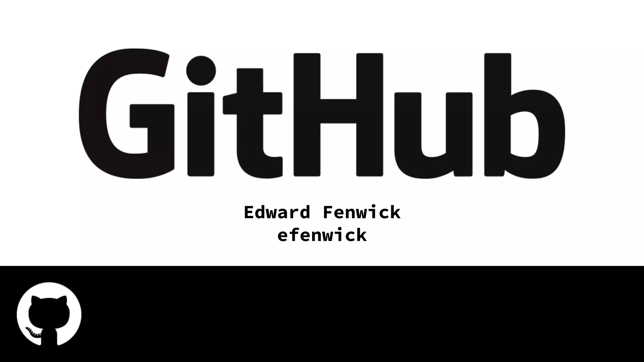 Edward fenwick github company presentation | PPT