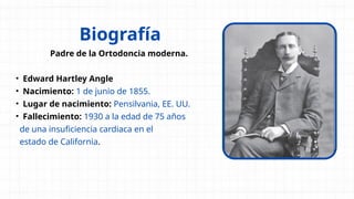 edward h. angle, biografia y aportes a la ortodoncia | PPTX