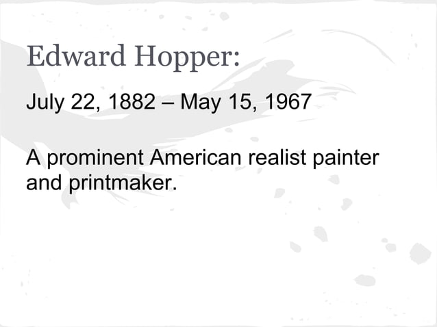 Edward hopper | PPT