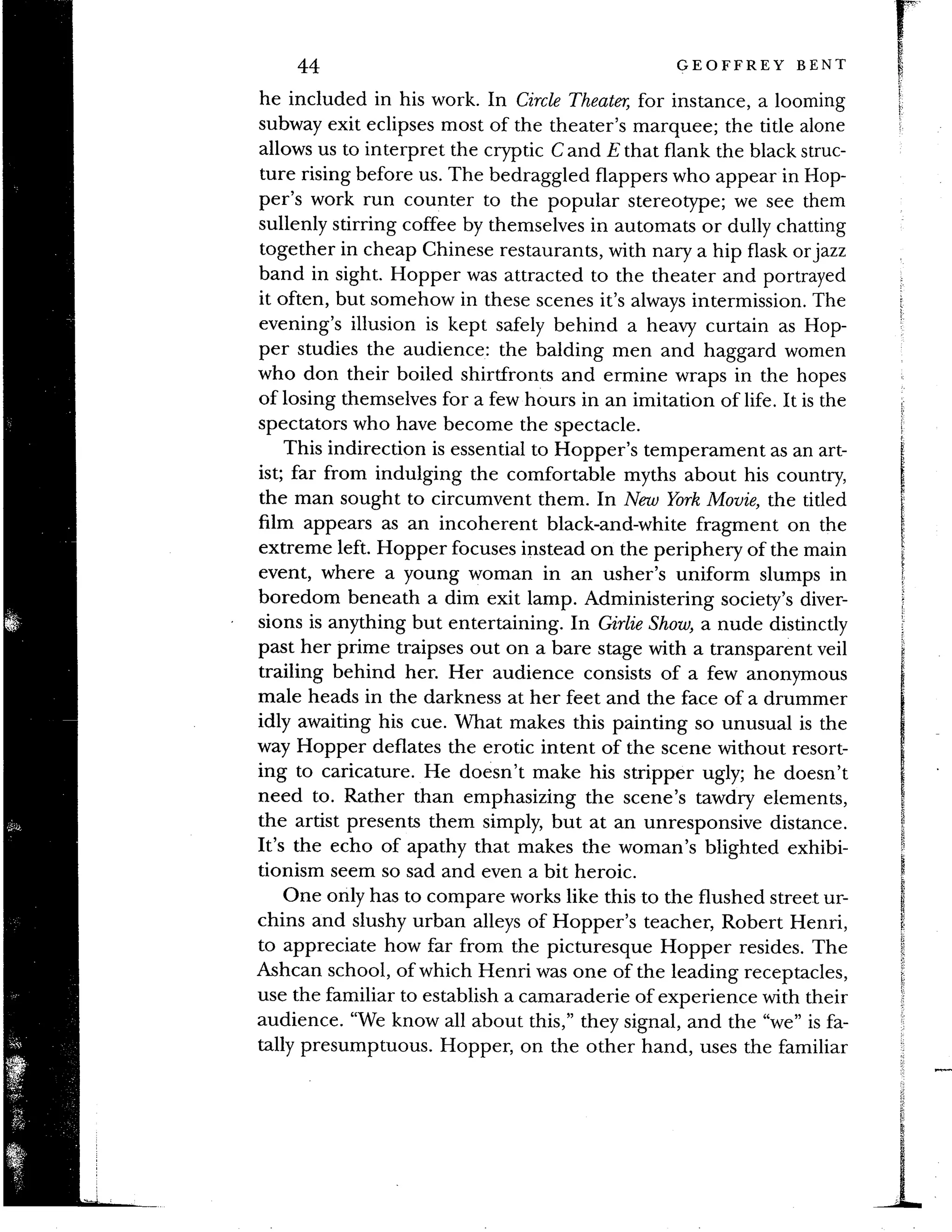 Edward hopper and geometry of dispair. bent | PDF | Drawing and ...