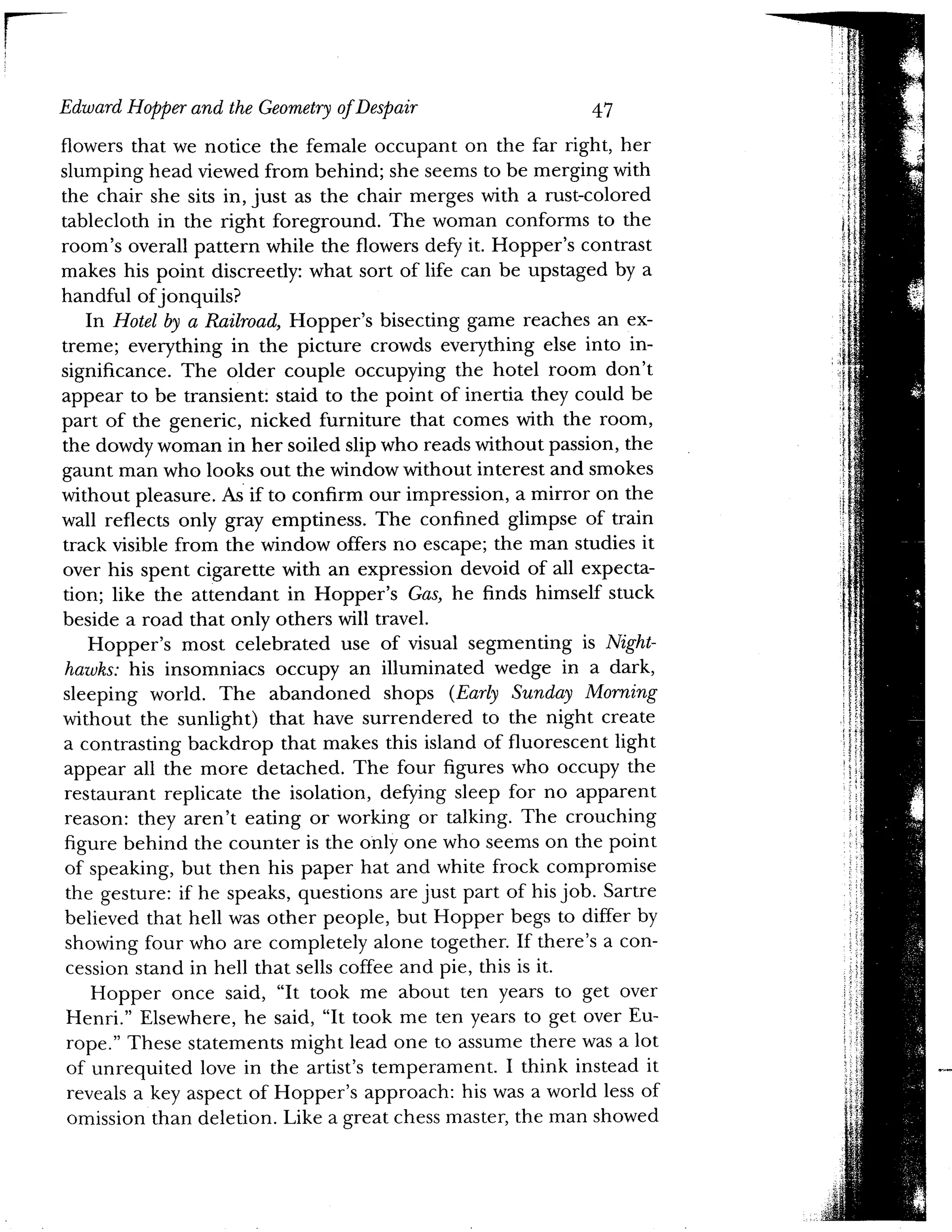 Edward hopper and geometry of dispair. bent | PDF | Drawing and ...