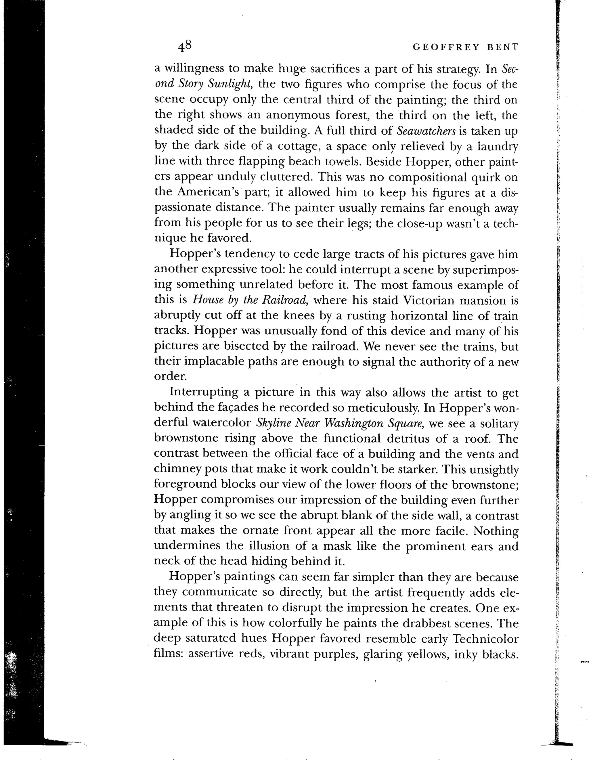 Edward hopper and geometry of dispair. bent | PDF | Drawing and ...