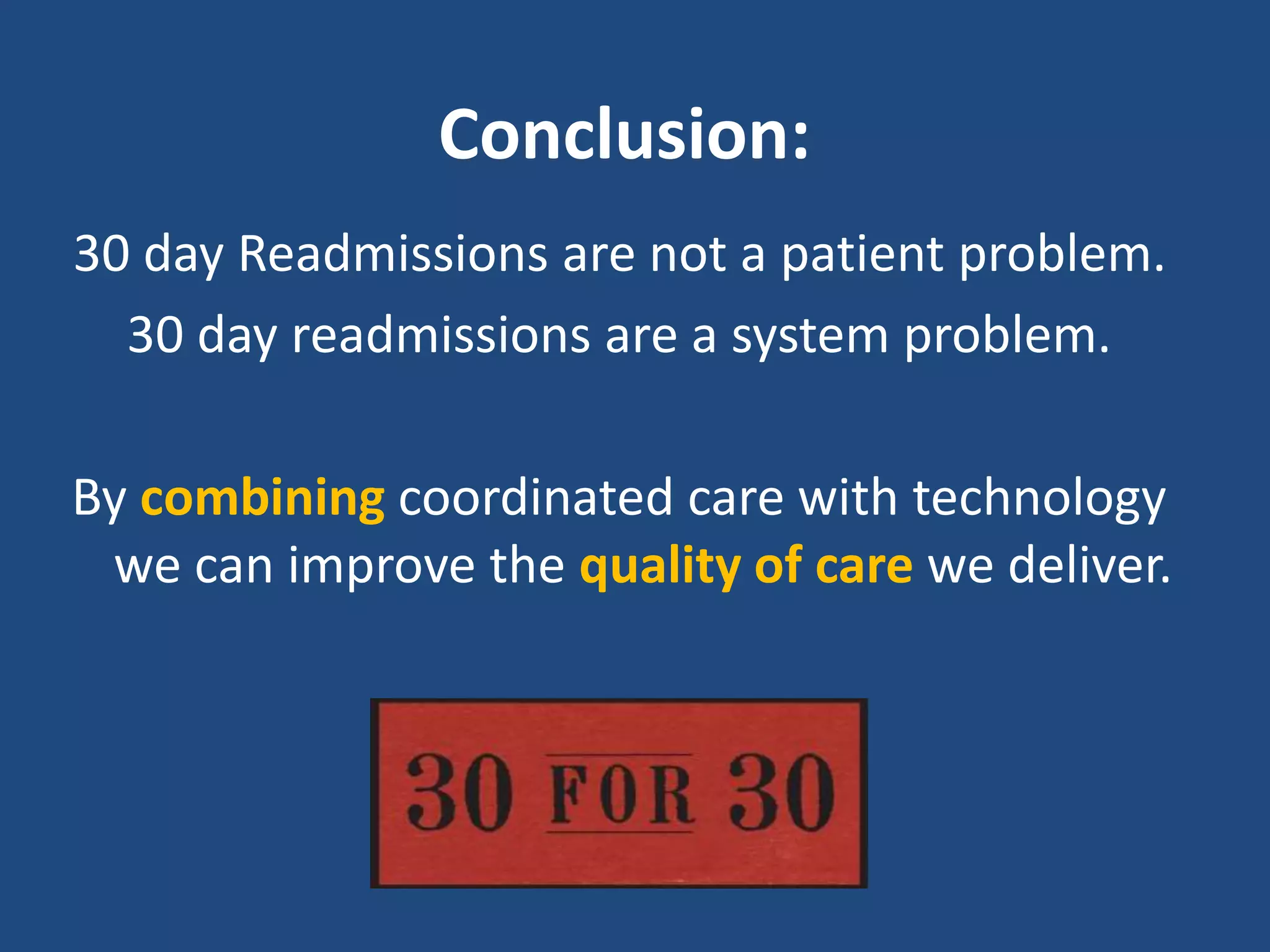 Reducing Hospital Readmissions for Heart Failure | PPTX