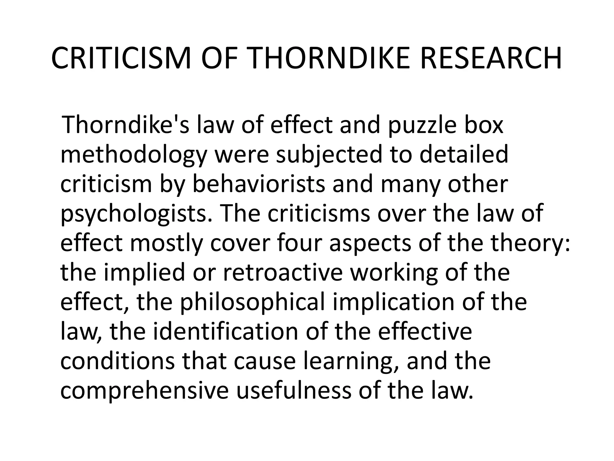 Edward lee thorndike | PPTX