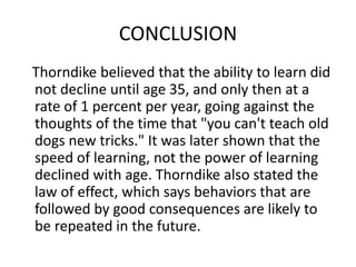 Edward lee thorndike | PPTX