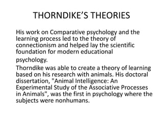 Edward lee thorndike | PPTX