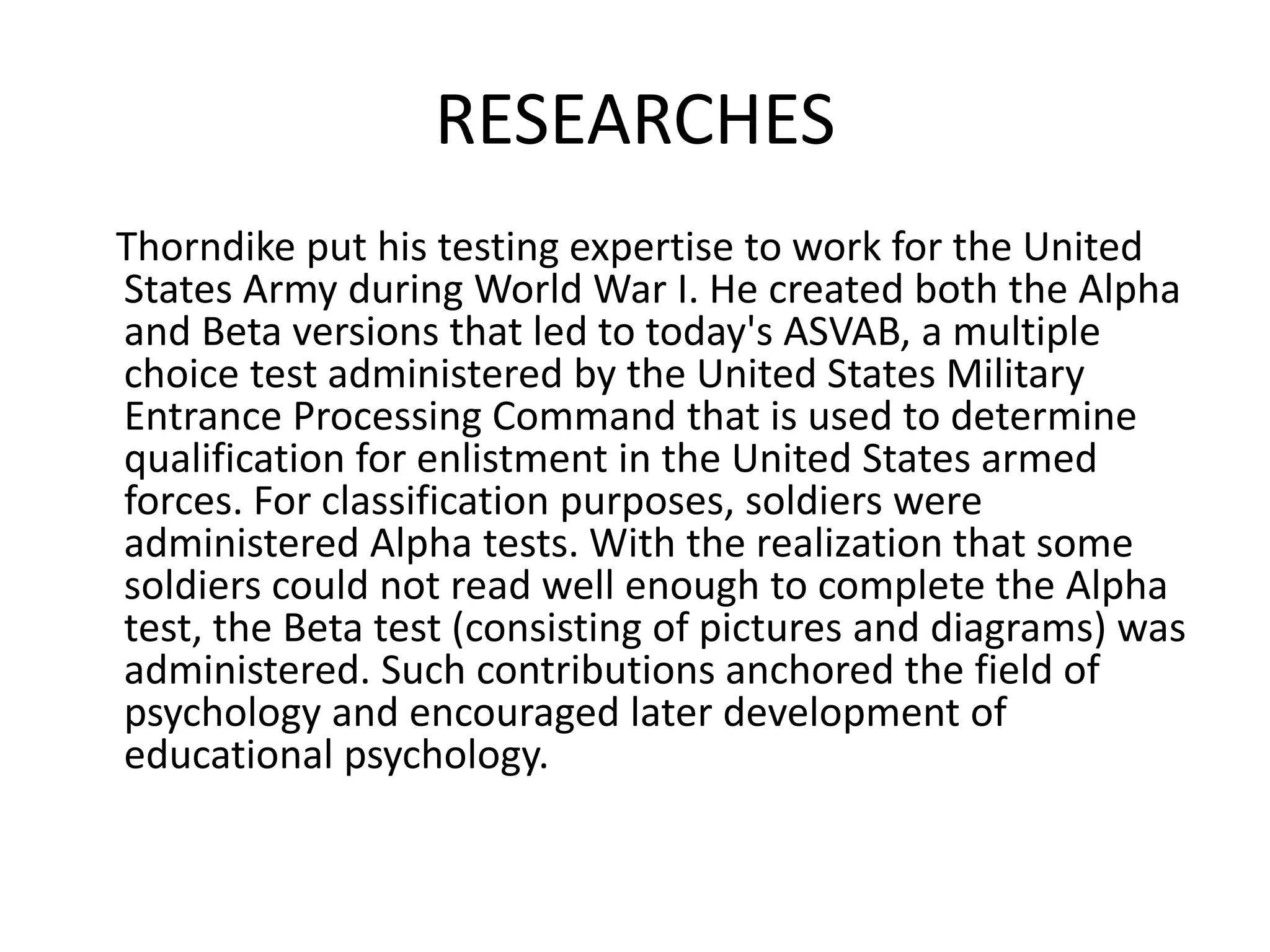 Edward lee thorndike | PPT