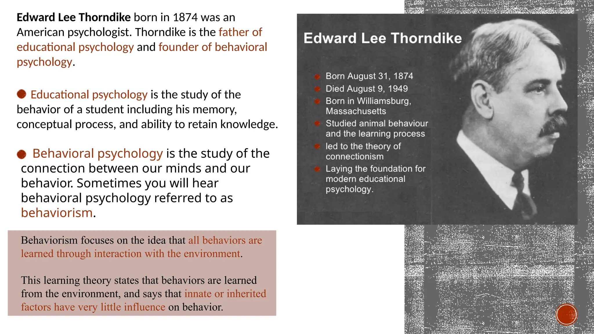 Edward Lee Thorndike - Background and Contributions.pptx