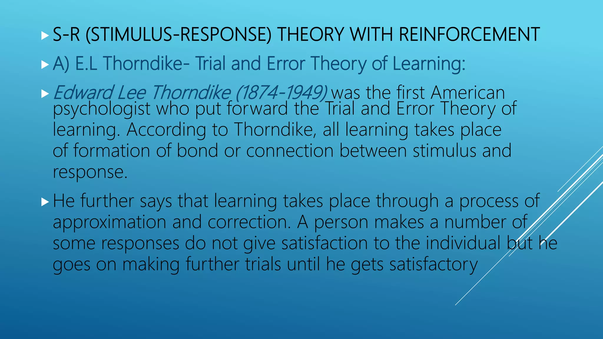 Edward LEE Thorndike Educational Theory.pptx