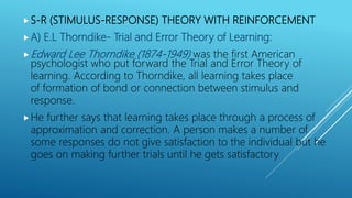 Edward LEE Thorndike Educational Theory.pptx