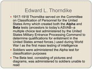 Edward l thorndike | PPTX
