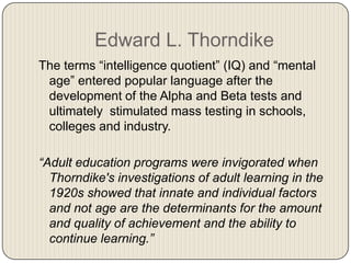 Edward l thorndike | PPTX