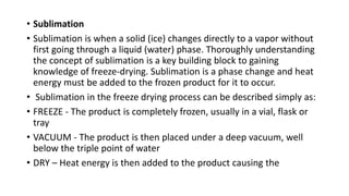 Lyophilization , Biochemical tchnique/ Freeze drying | PPT
