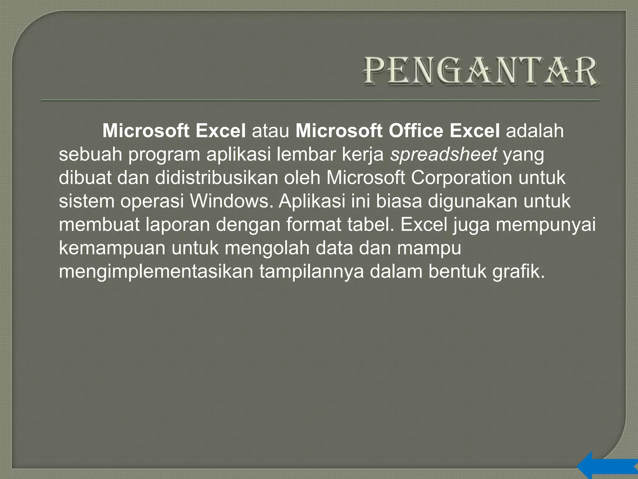 Microsoft Excel | PPT