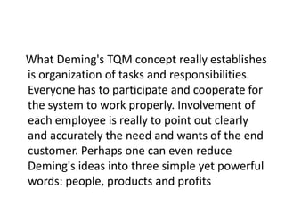 Edwards deming (quality guru) | PPTX