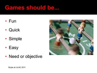 Edwards, Hill & Walsh - Games and gamification for information literacy ...