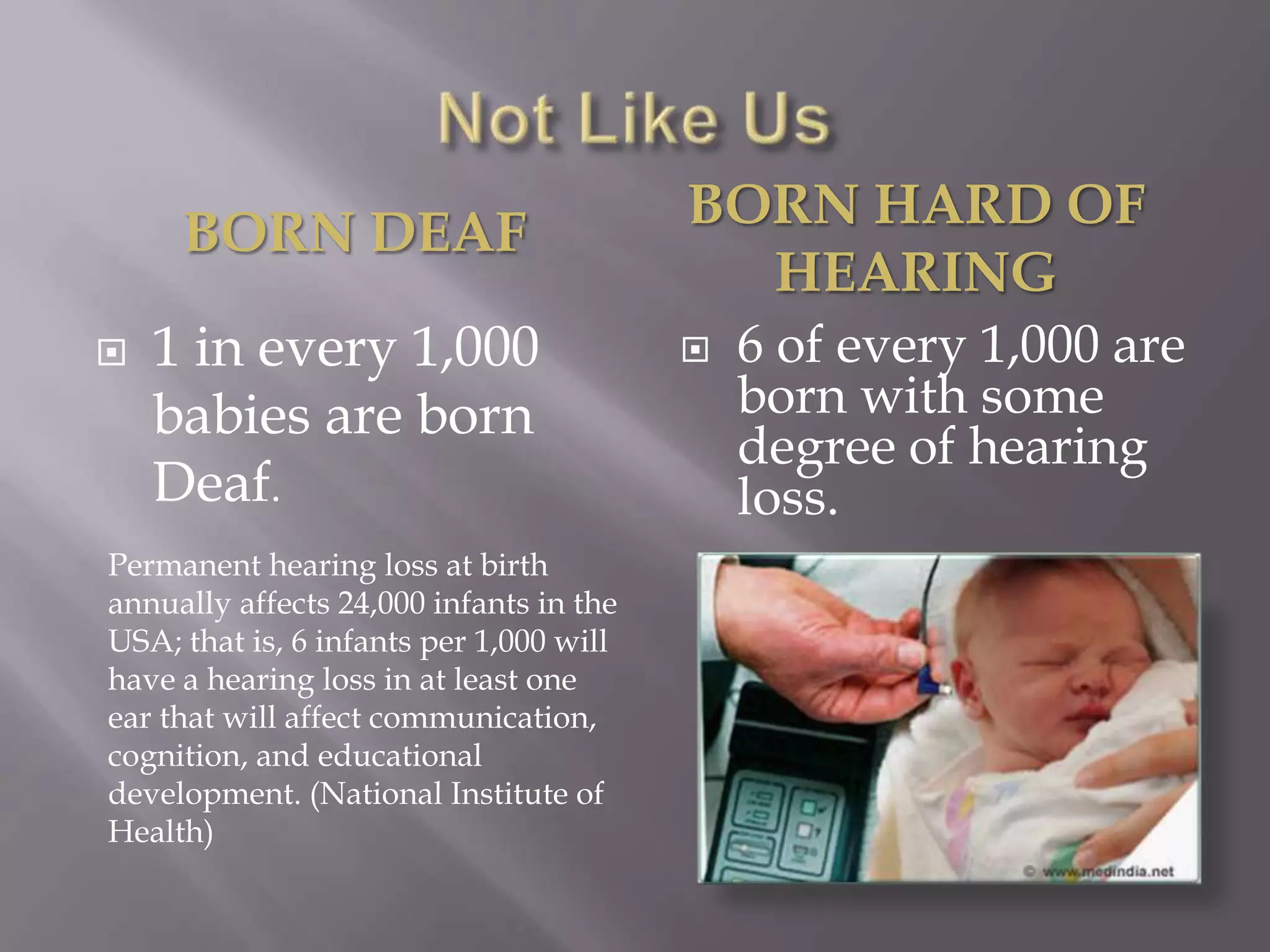 Deaf children in hearing homes | PPTX