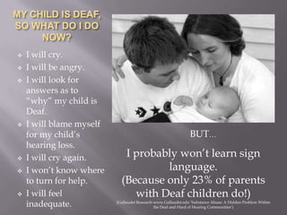 Deaf children in hearing homes | PPTX