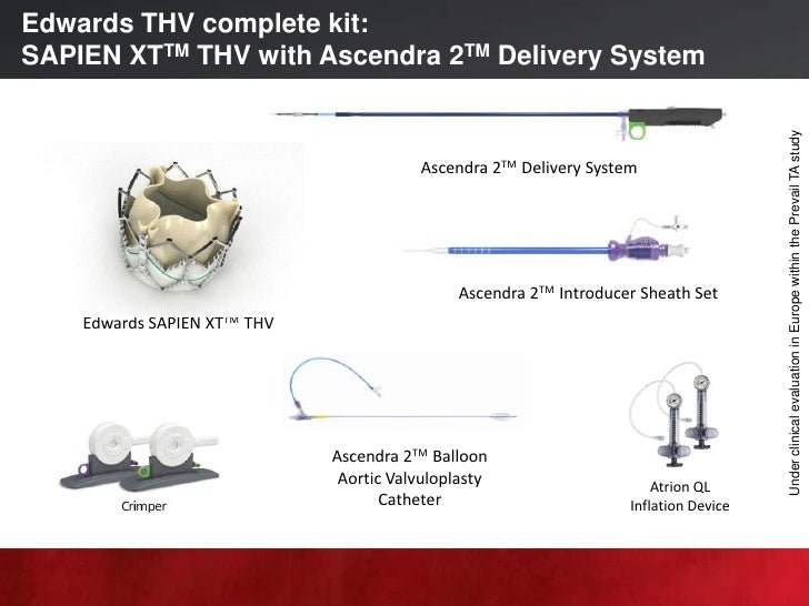 Edwards sapien xt final, nova flex and ascendra 2