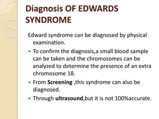 Edwards Syndrome Symptoms Ultrasound
