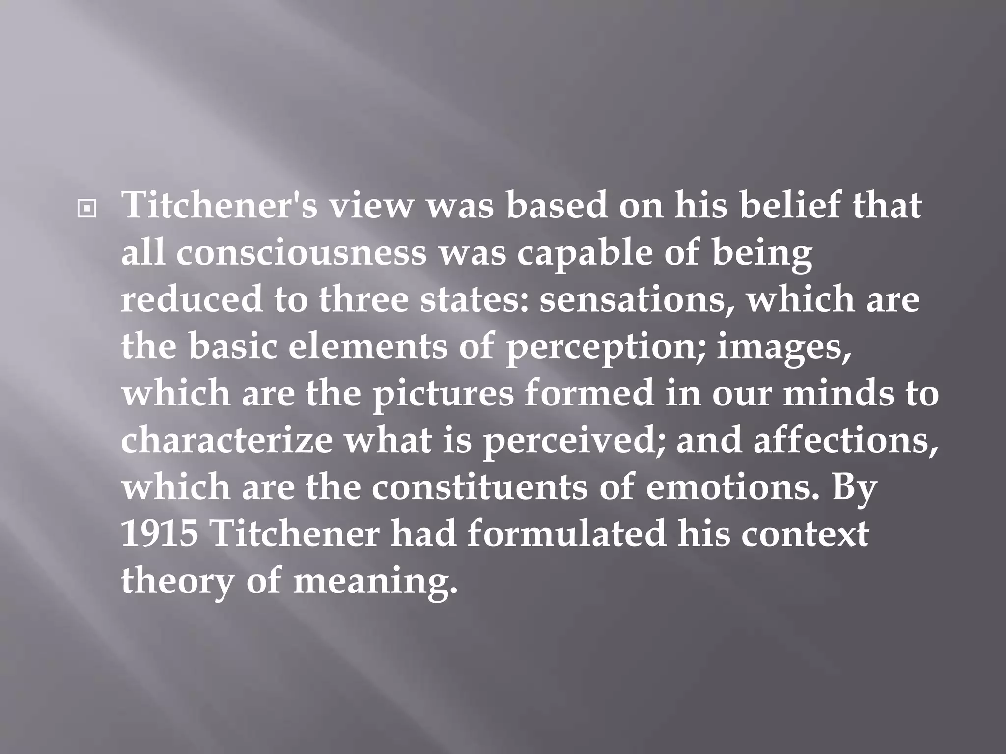 Edward titchener | PPTX
