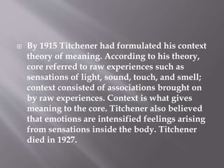 Edward titchener | PPTX