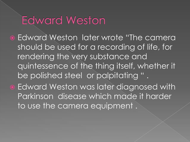 Edward weston | PPT