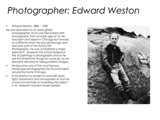 Edward Weston | PPT