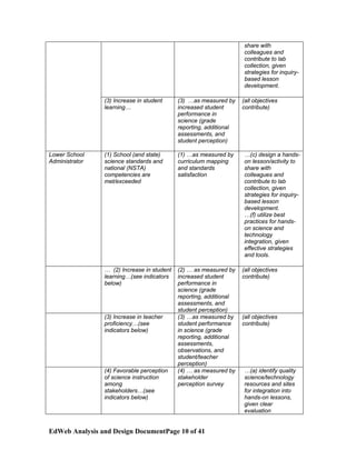 EdWeb Analysis & Design Documentation | PDF | Professional School ...