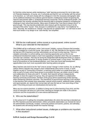 EdWeb Analysis & Design Documentation | PDF | Professional School ...