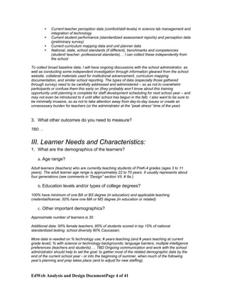 EdWeb Analysis & Design Documentation | PDF | Professional School ...