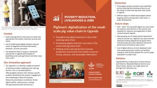 PigSmart: Digitalization of the smallscale pig value chain in Uganda | PPT