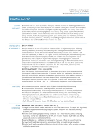 Edwin Guerra CV | PDF