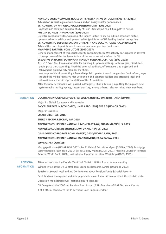 Edwin Guerra CV | PDF