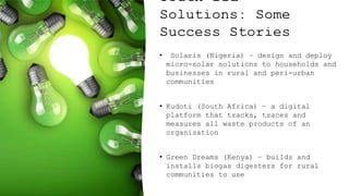 Beyond Rhetoric: Youth-led Solutions for a Sustainable and Just Energy Transition in Developing ...