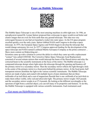 Edwin Hubble And His Dream | PDF