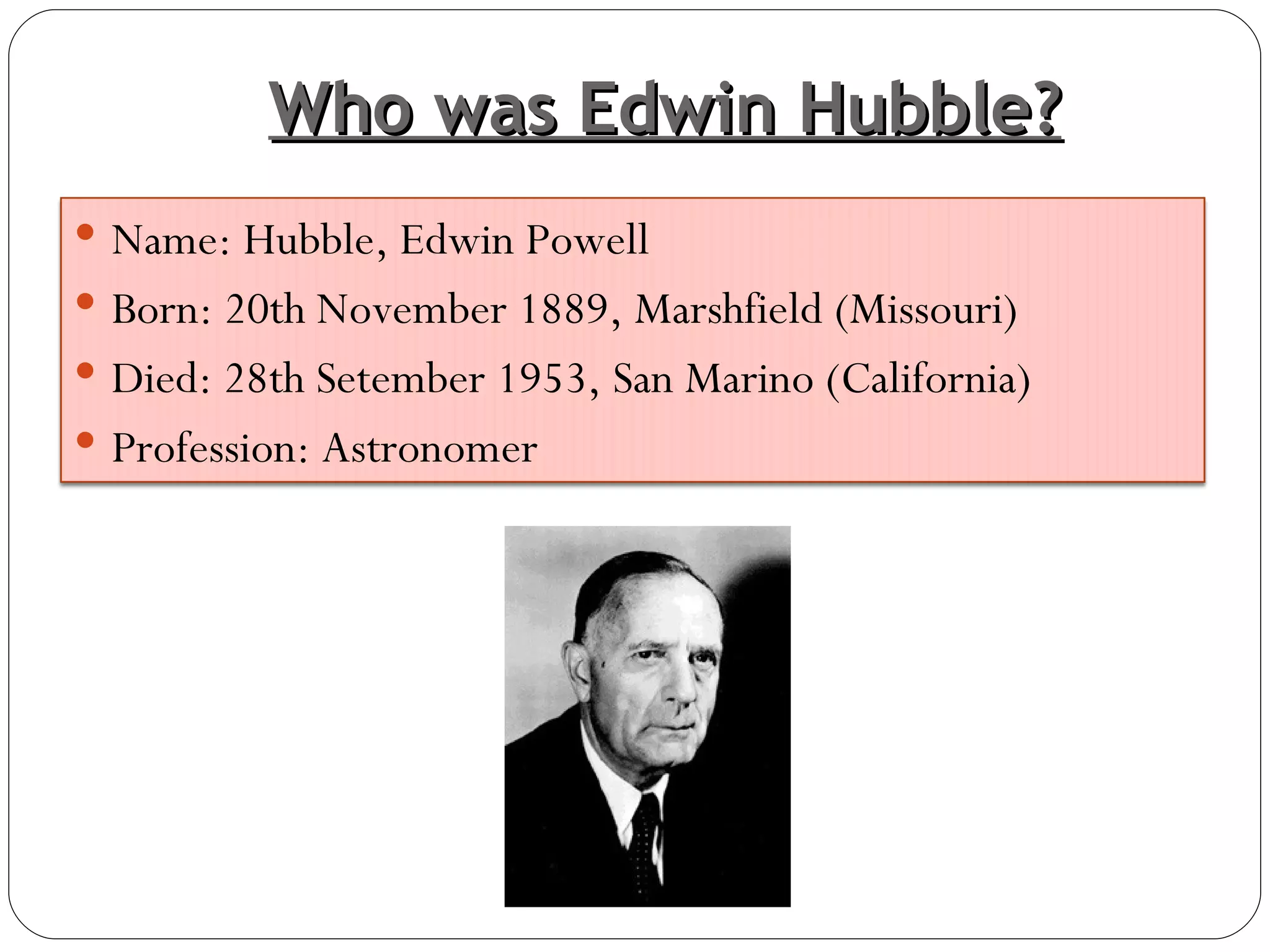 Edwin Hubble | PPT