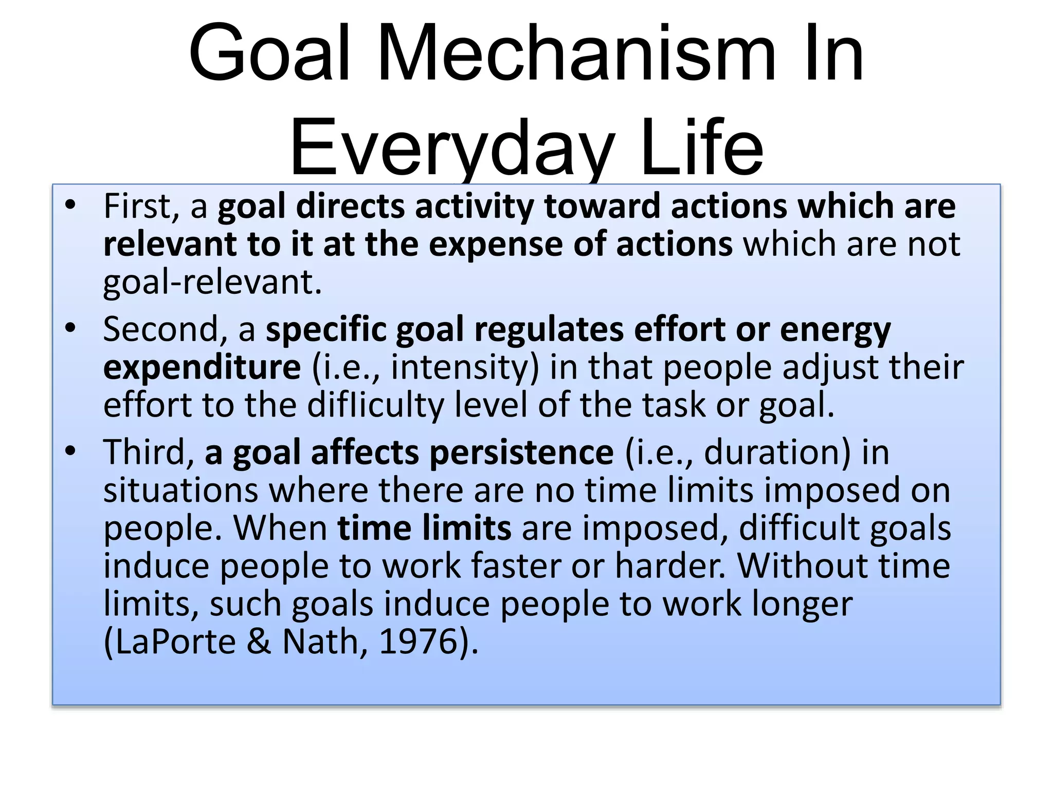 Edwin locke goal setting theory | PPSX