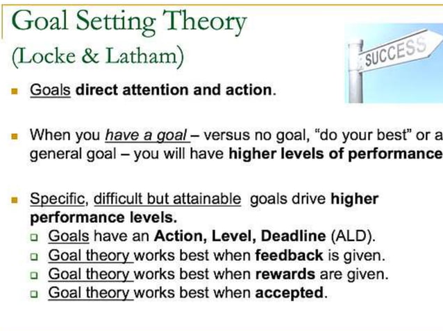 Edwin locke goal setting theory | PPSX