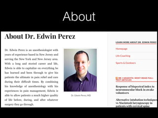 Dr. Edwin Perez - Anesthesiologist | PPT