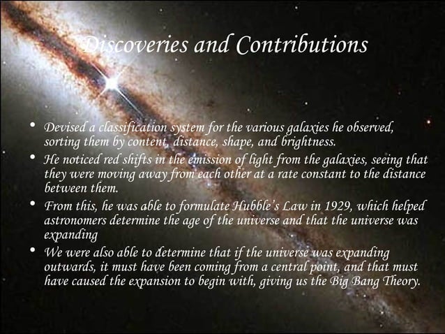 Edwin Powell Hubble | PPT | Physics | Science