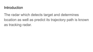 Tracking Radar | PDF