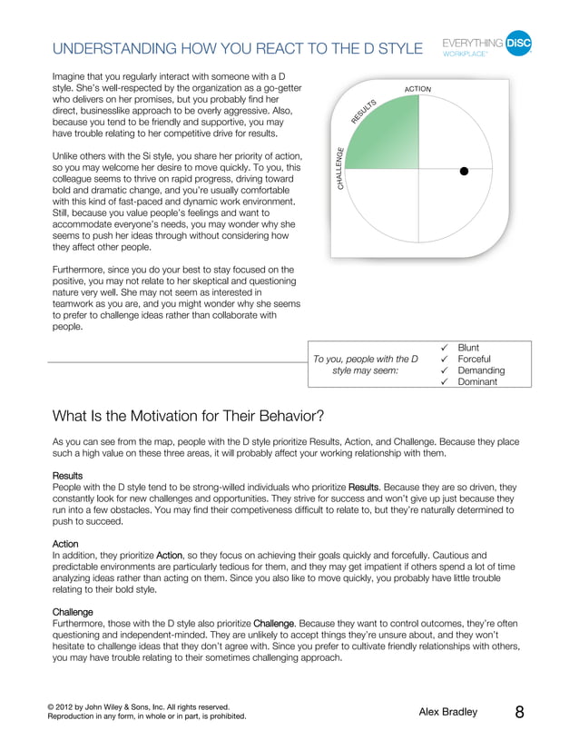 Everything DiSC® Workplace Profile | PDF
