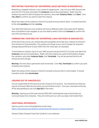 LAB SET-UP INSTRUCTIONS FOR EXERCISES ON AMAZON EC2 | PDF