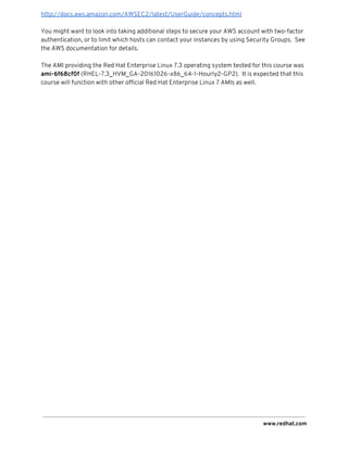 LAB SET-UP INSTRUCTIONS FOR EXERCISES ON AMAZON EC2 | PDF