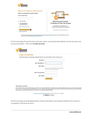 LAB SET-UP INSTRUCTIONS FOR EXERCISES ON AMAZON EC2 | PDF