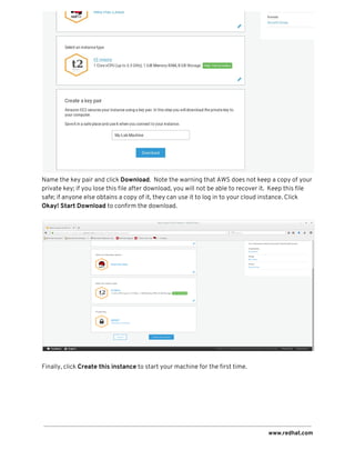 LAB SET-UP INSTRUCTIONS FOR EXERCISES ON AMAZON EC2 | PDF